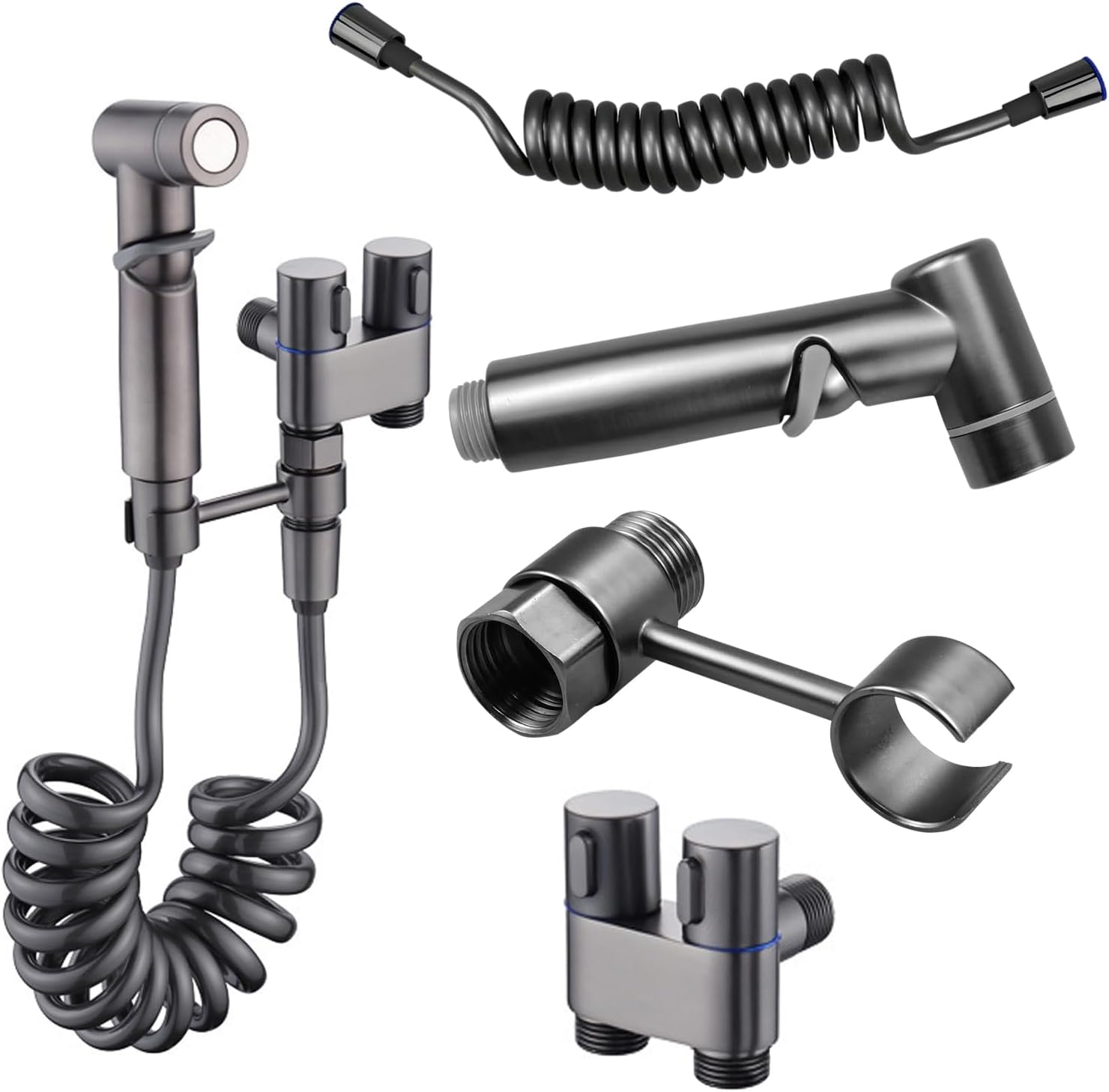 Kit de ducha para inodoro con válvula de latón de 3 vías y válvula de ...