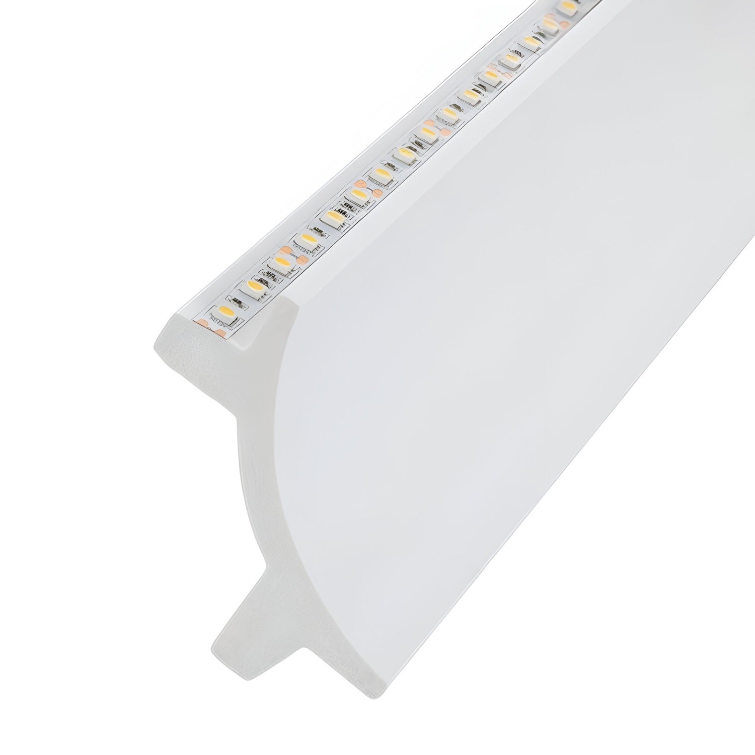 Ledkia Modanatura per 2 Striscia LED 2m Arco Design Bianco | Leroy Merlin