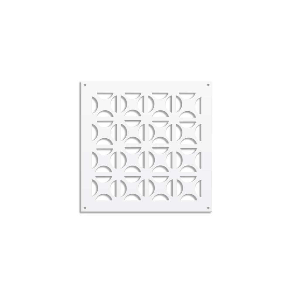 CRUZ REDONDA - Panel PVC Perforado - Parasol Blanco 73x73 cm Espesor ...