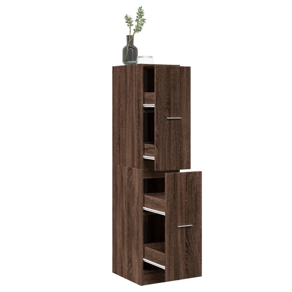 Armario botiquín madera ingeniería marrón roble 30x41x144,5 cm | Leroy ...