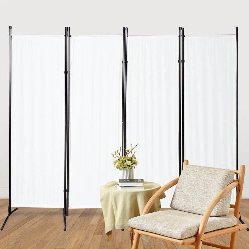 Biombo de 4 piezas Biombo Español Beige Biombo Plegable Balcón Moderno ...