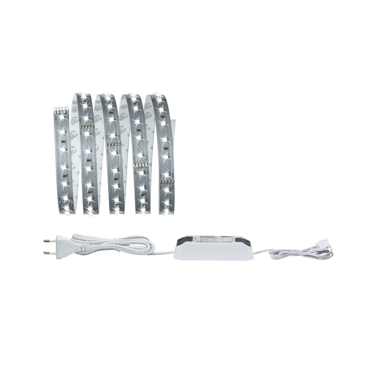 MaxLED 500 Strip LED Blanc lumière Kit de base 1,5m 9W 550lm/m 72 LEDs ...