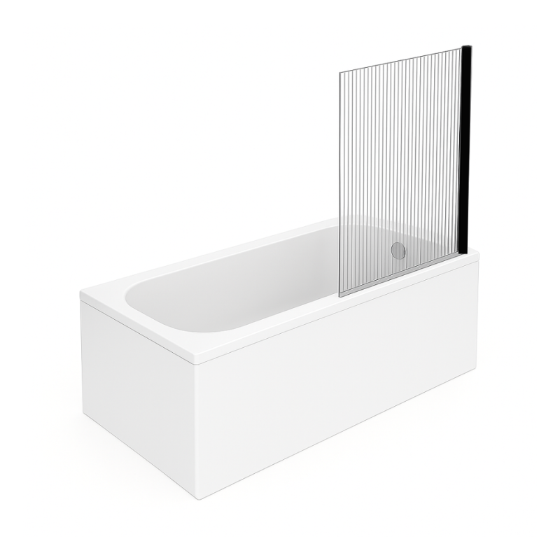 Bañera recta VILLEROY & BOCH Oberon quaryl 170 x 75 cm + Mampara ...