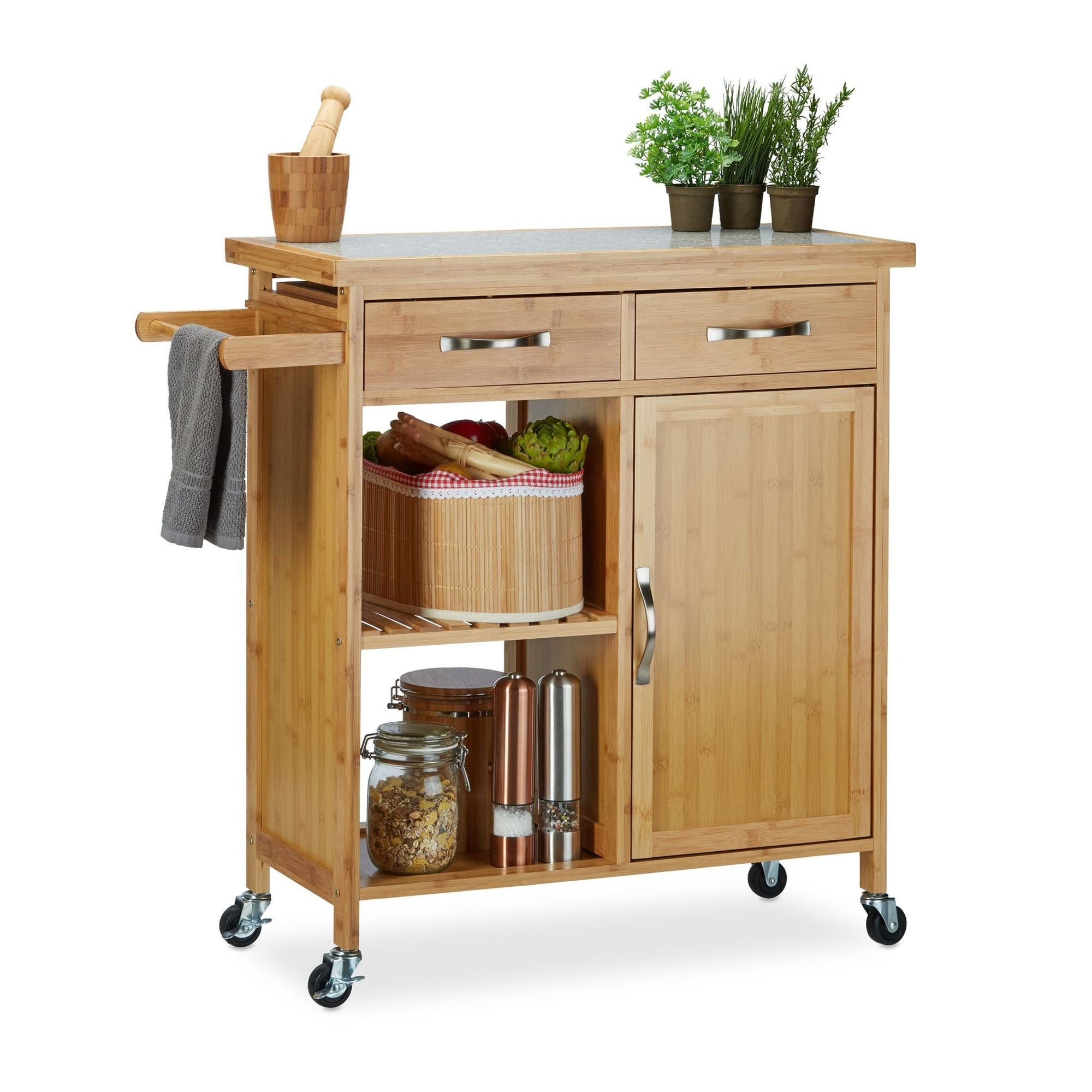 Carrello da cucina con piano in marmo | Leroy Merlin
