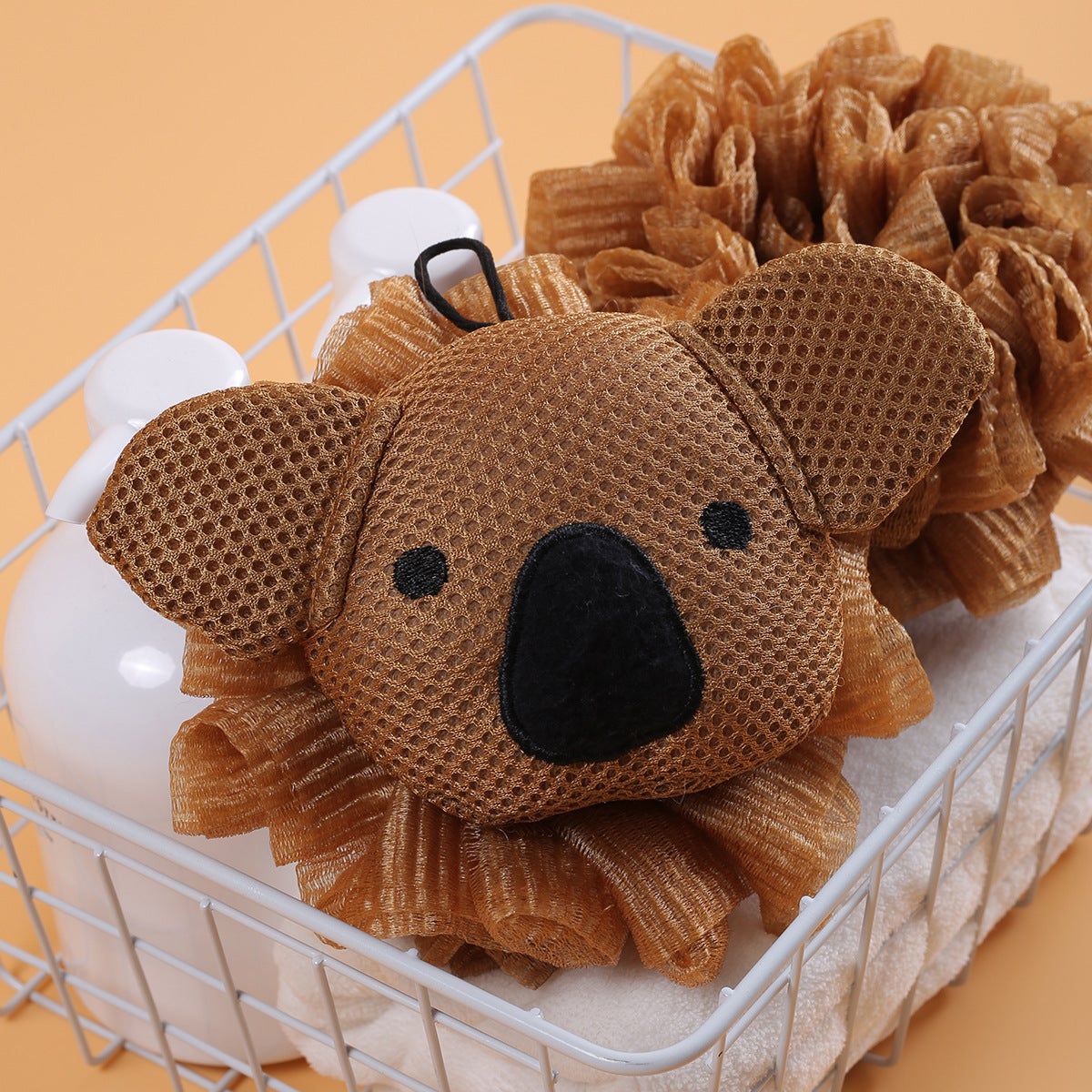 Éponge de bain exfoliante pour enfants avec un joli motif animalier ...