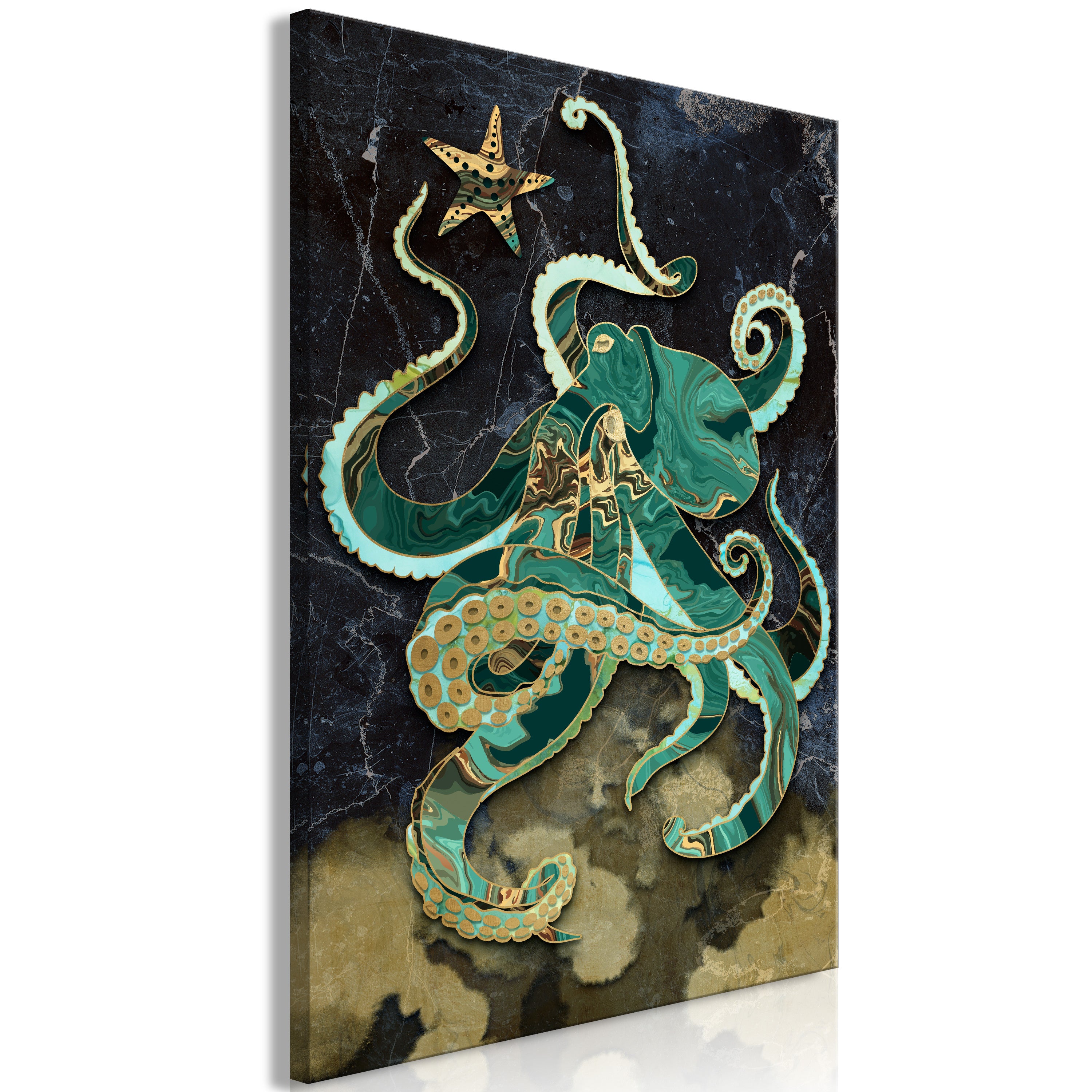 Tableau - Marble Octopus (1 Part) Vertical [20x30] | Leroy Merlin
