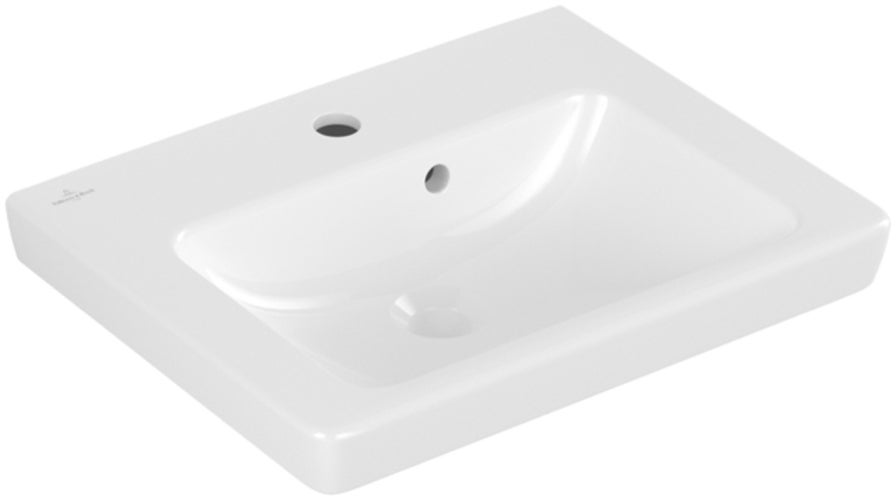 Villeroy & Boch Subway 2.0 lave-mains, 1 trou pour robinet, avec trop ...