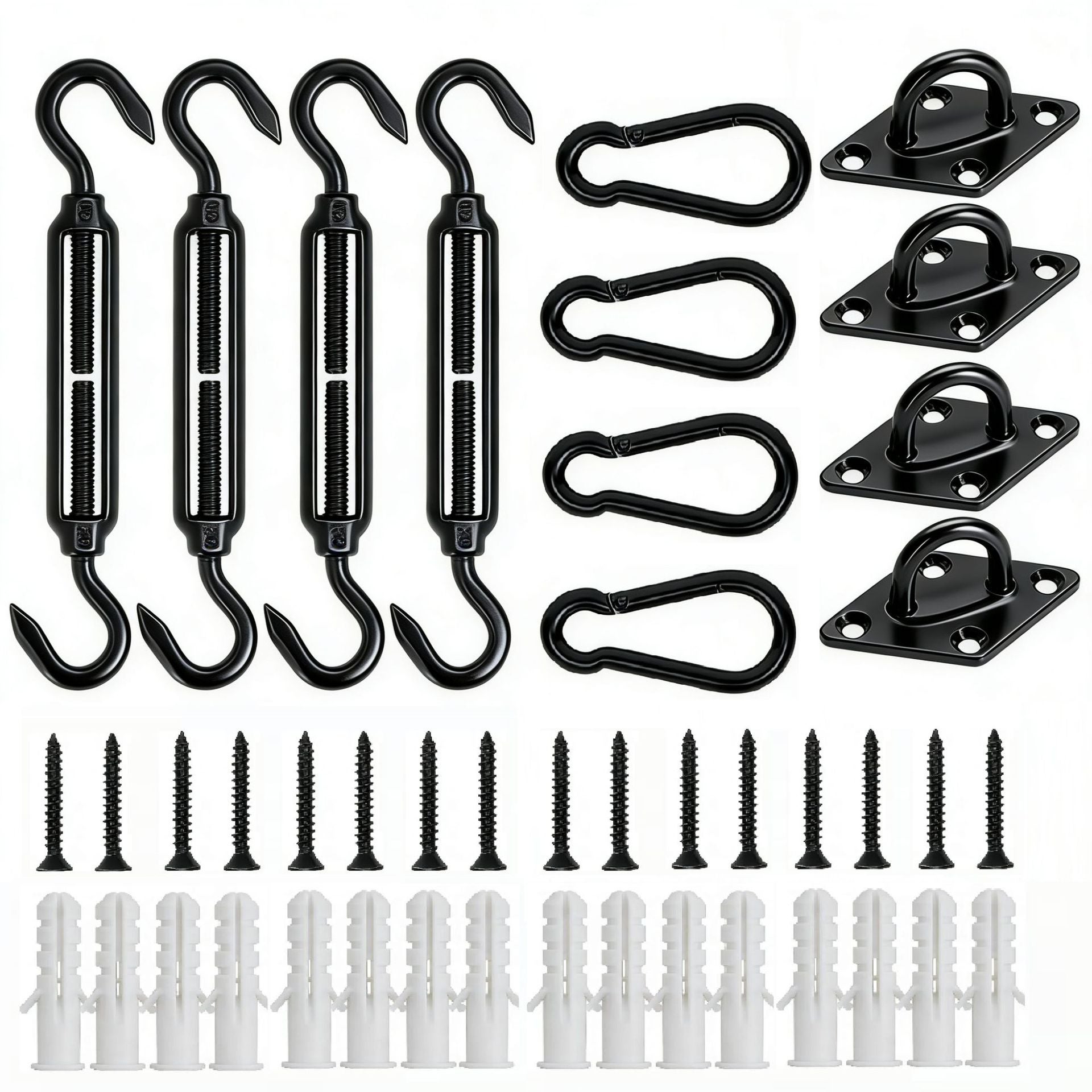 Kit de fijación para toldos de sombra - Acero inoxidable 304 - Para la ...