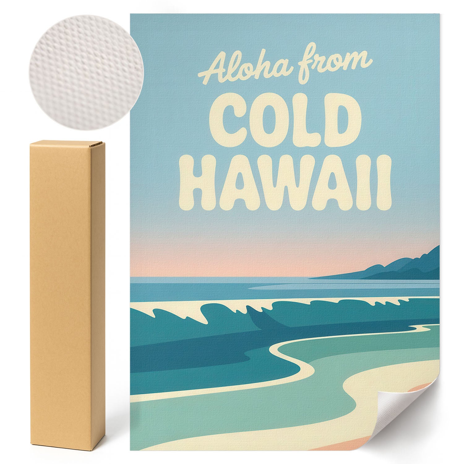 Arte da parete - Cold Hawaii, paesaggio minimalista - Lucas "Luca ...