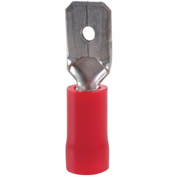 Cosse Pvc Rouge Plate Mâle Isolé - Section 1,5 - 2,5 Mm² - Vendu Par 100 - Klauke | Leroy Merlin