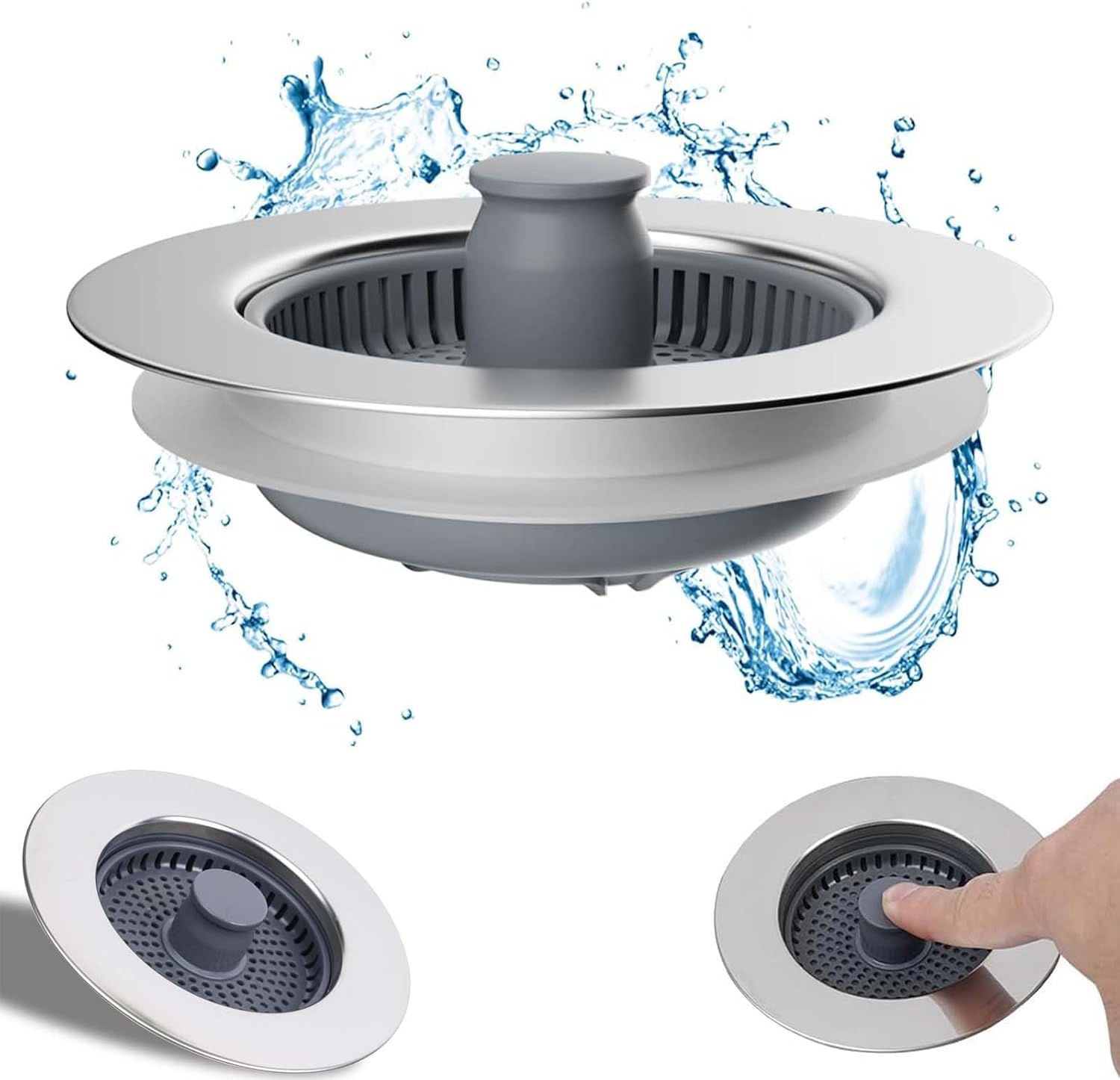 Bouchon Evier Cuisine, Filtre Evier Cuisine Universel, Bonde Evier ...