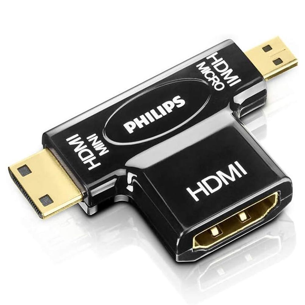 Adaptador philips swv2429w hdmi - micro hdmi - mini hdmi | Leroy Merlin