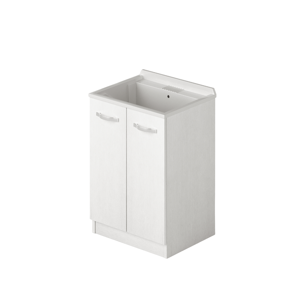 Mobile lavatoio per lavanderia 2 ante colore Bianco H86x61x50cm | Leroy ...