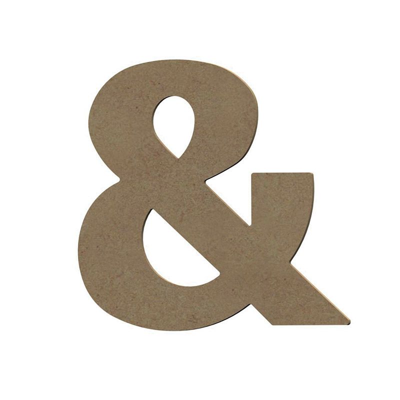 Symbole & en bois MDF à décorer - 15 cm - Gomille | Leroy Merlin