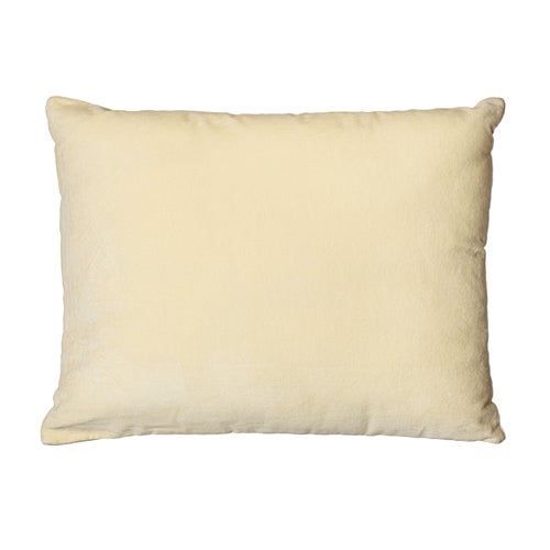 Cojin color off white de terciopelo con cierre invisible 70 x 50 cm de ...