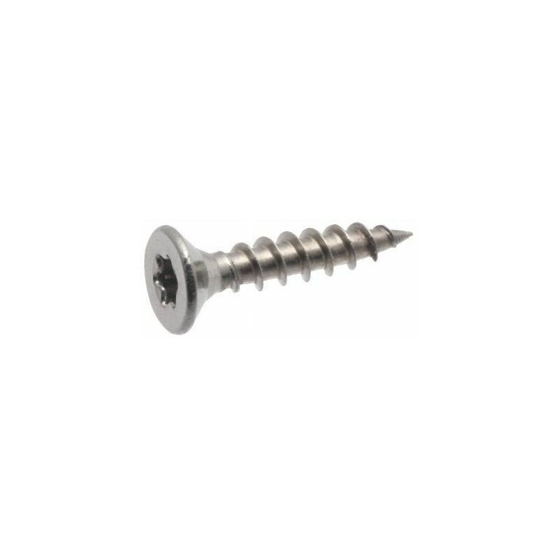 Vis à bois agglomere tête fraisée six lobes - Filetage total - Inox A2 ...