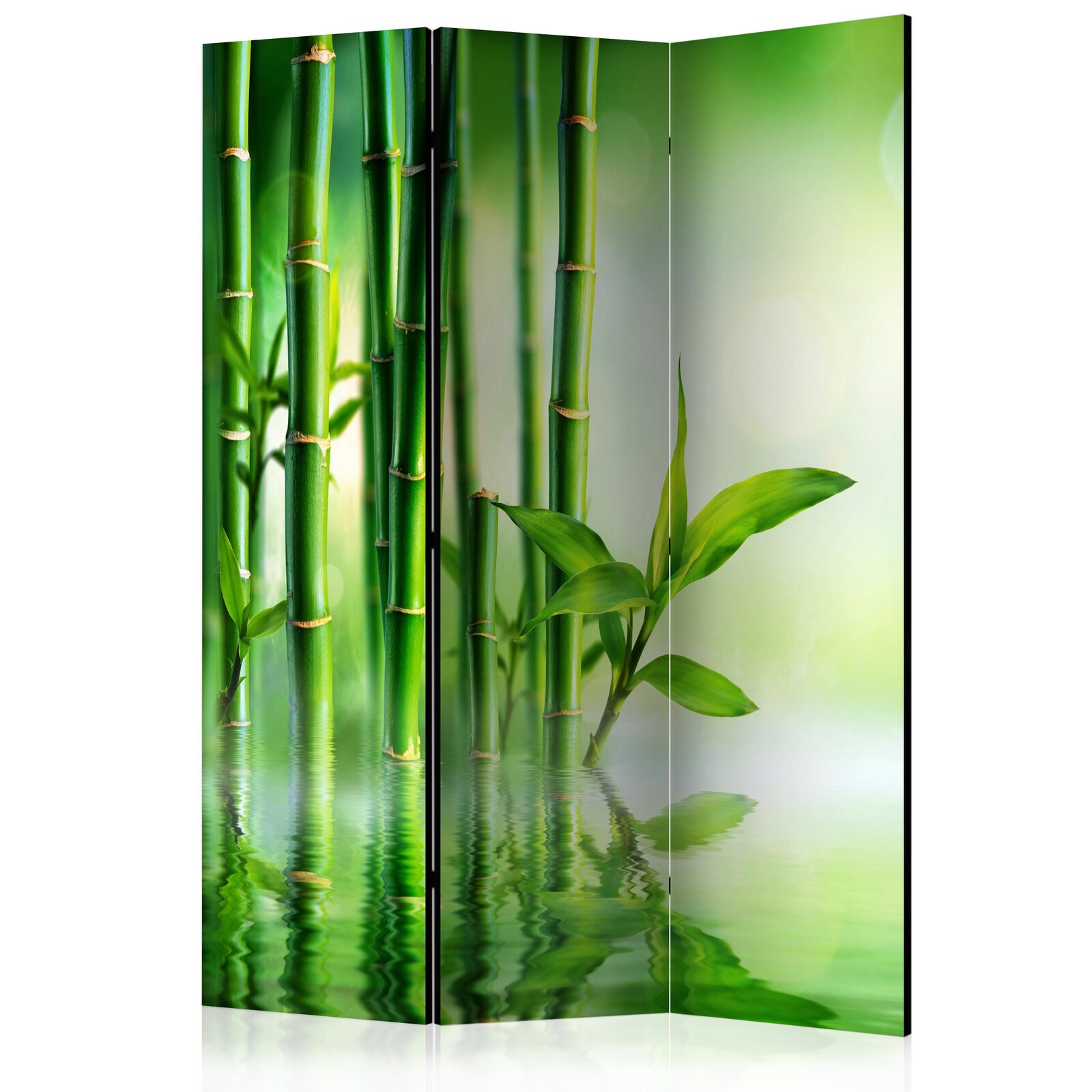 Paravent Design Bamboo Grove Décoration Zen et Nature 135 x 172 cm Vert ...