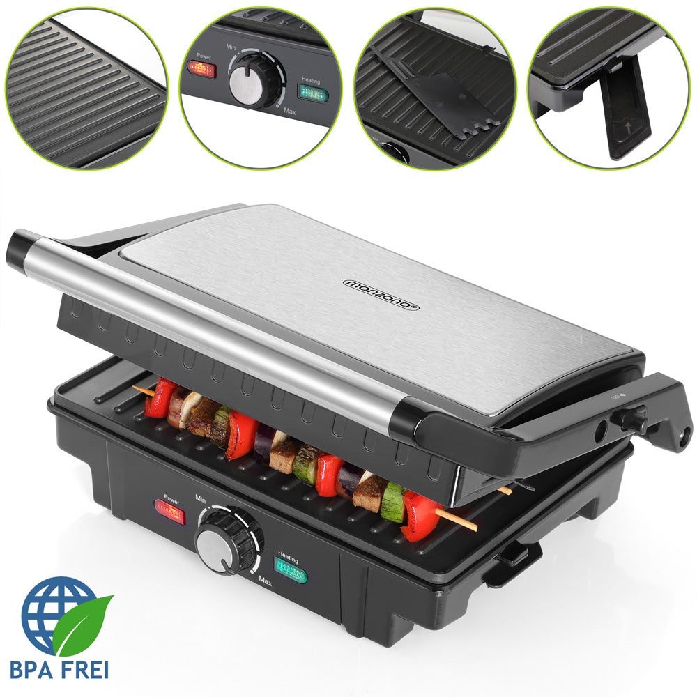 Grill électrique multifonction Grille-viande Presse à paninis Appareil ...