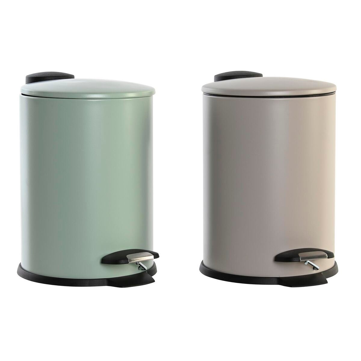 Poubelle à pédale DKD Home Decor Beige Vert 3 L Urbaine (2 Unités ...