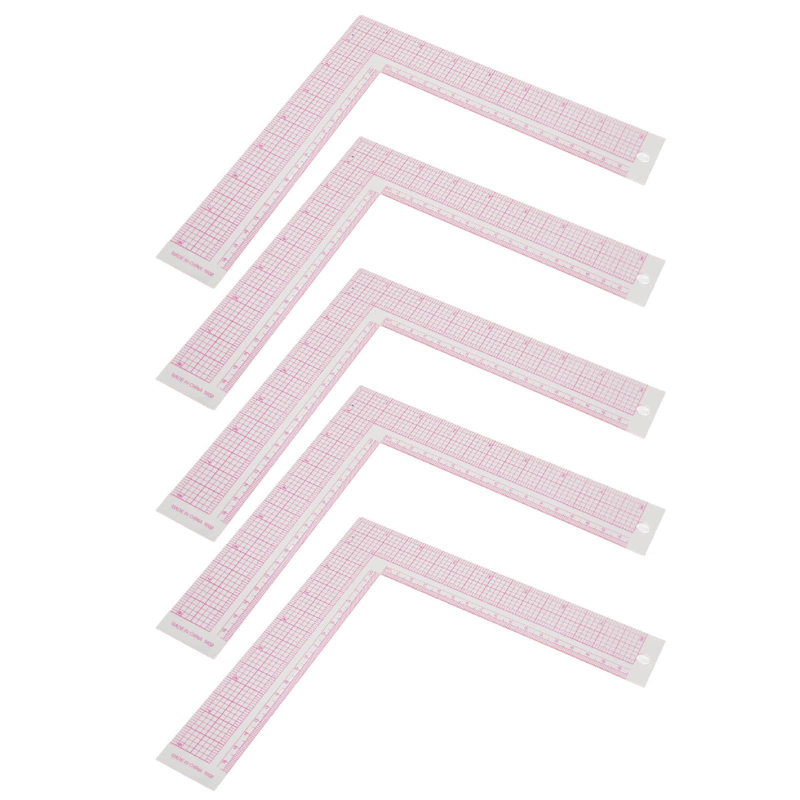 Règle de couture professionnelle en plastique en forme de L, haute ...