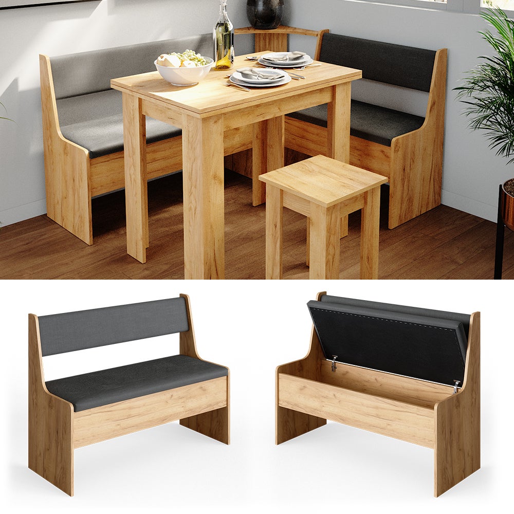 Vicco Banco de comedor Roman, Roble arena, 41.5 x 106.6 cm | Leroy Merlin