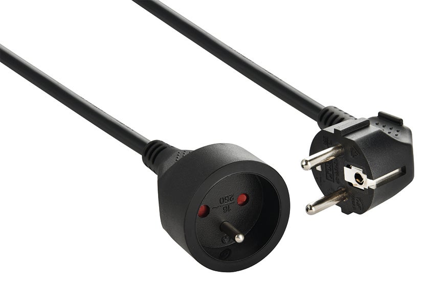 Electraline 20848042d Rallonge Prolongateur Electrique 3 M 16a - Section 3g1,5 Mm² Noir | Bricoman