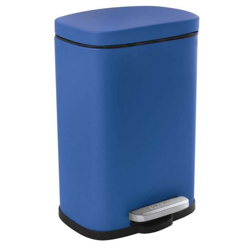 Poubelle à pédale Acier AKIRA 5L Bleu roi mat Spirella | Leroy Merlin