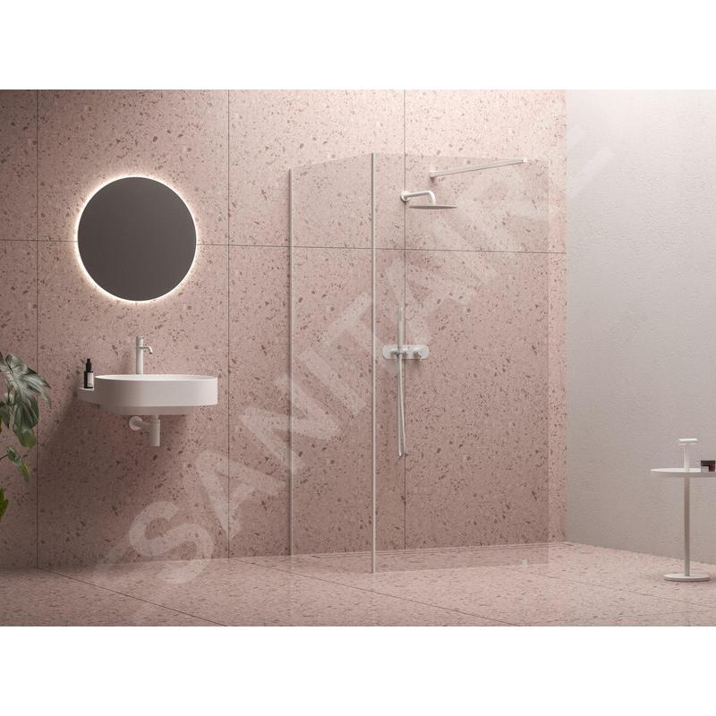 Ravak Walk-In - Paroi de douche Walk-in Corner, 1100x800 mm, blanc ...