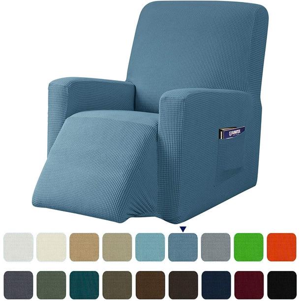 Housse de fauteuil inclinable extensible 1 pièce Housse texturée à ...