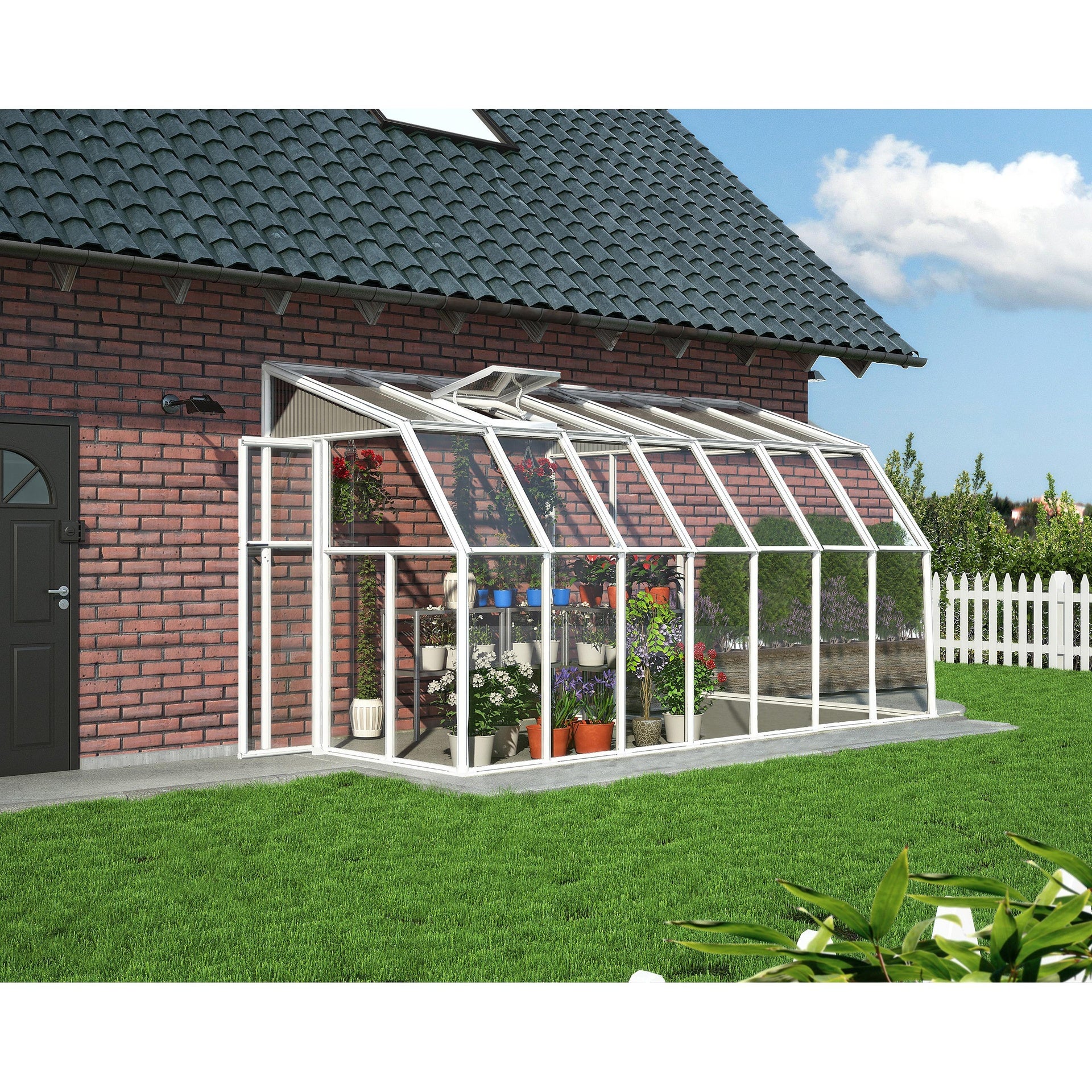 Véranda Sun Room 2 x 4,5 Blanche Canopia | Leroy Merlin