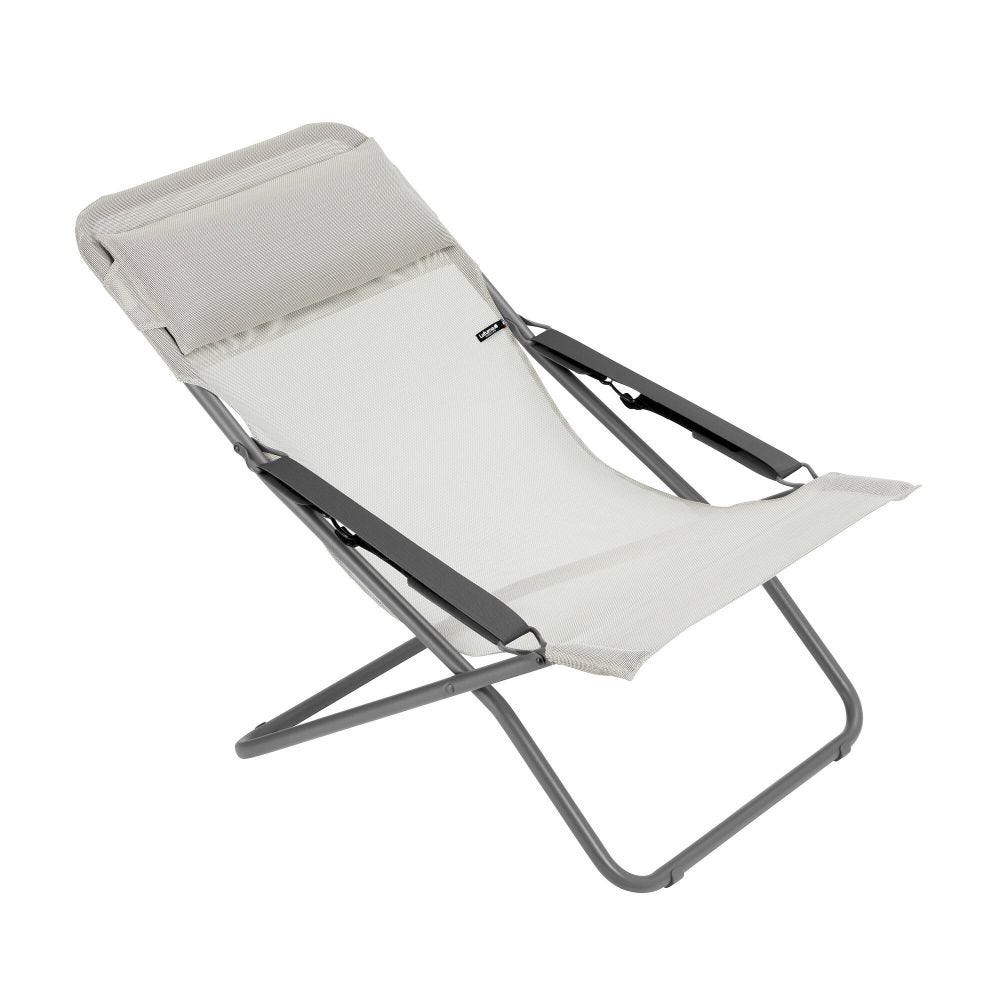 Lafuma Mobilier Chaise Longue, Pieghevole e Regolabile, Transabed ...