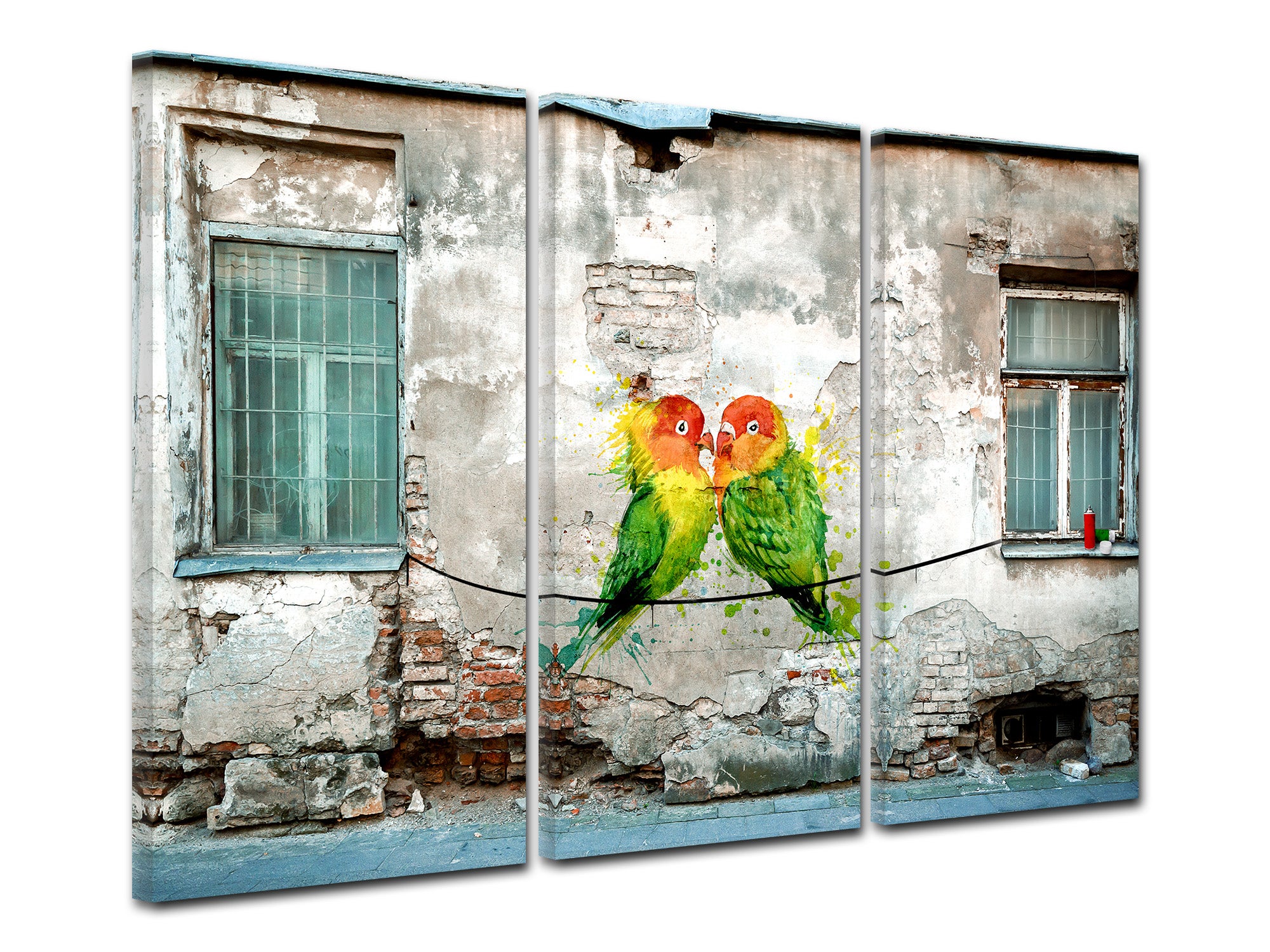 DECLINA, Tableau toile imprimée, Tableau toile triptyque graffiti ...