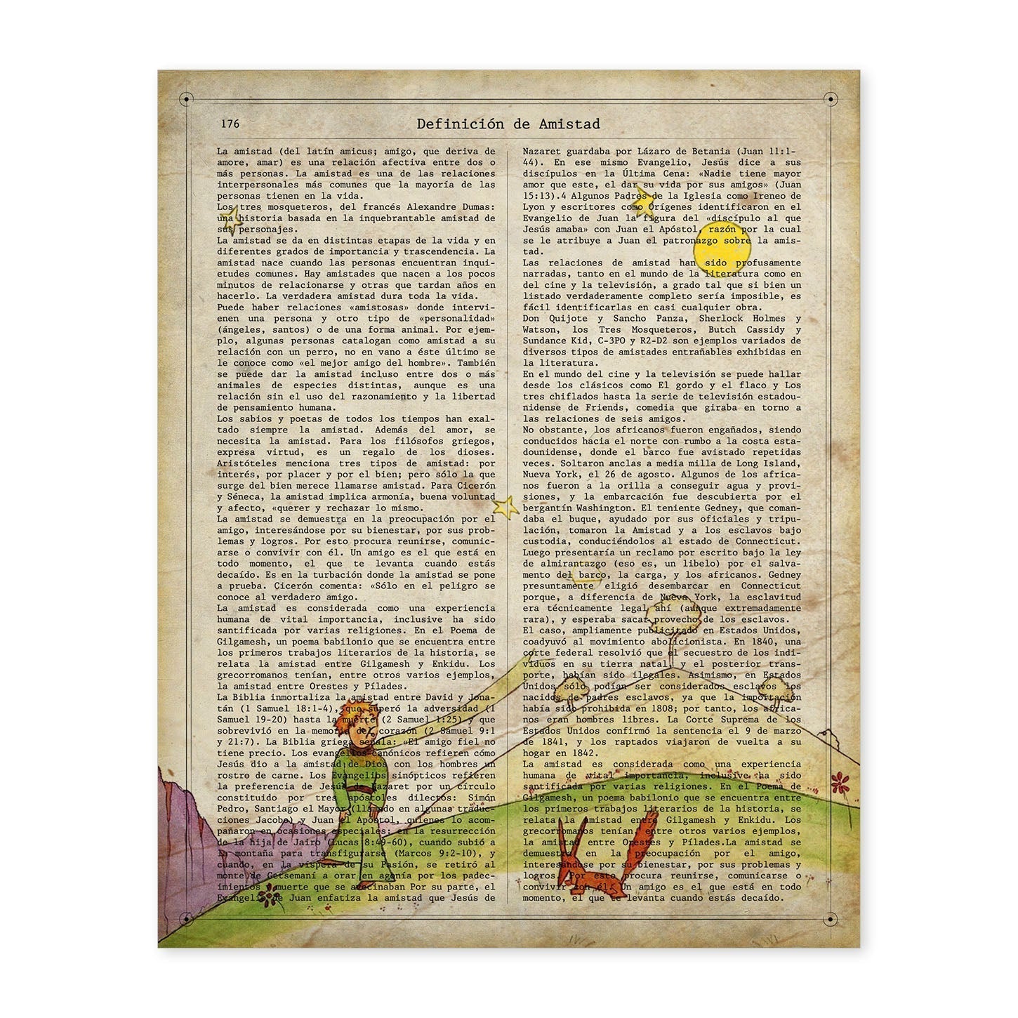 Poster Del Principito Para Ninos Pequenos. Lamina De Principito Y El ...