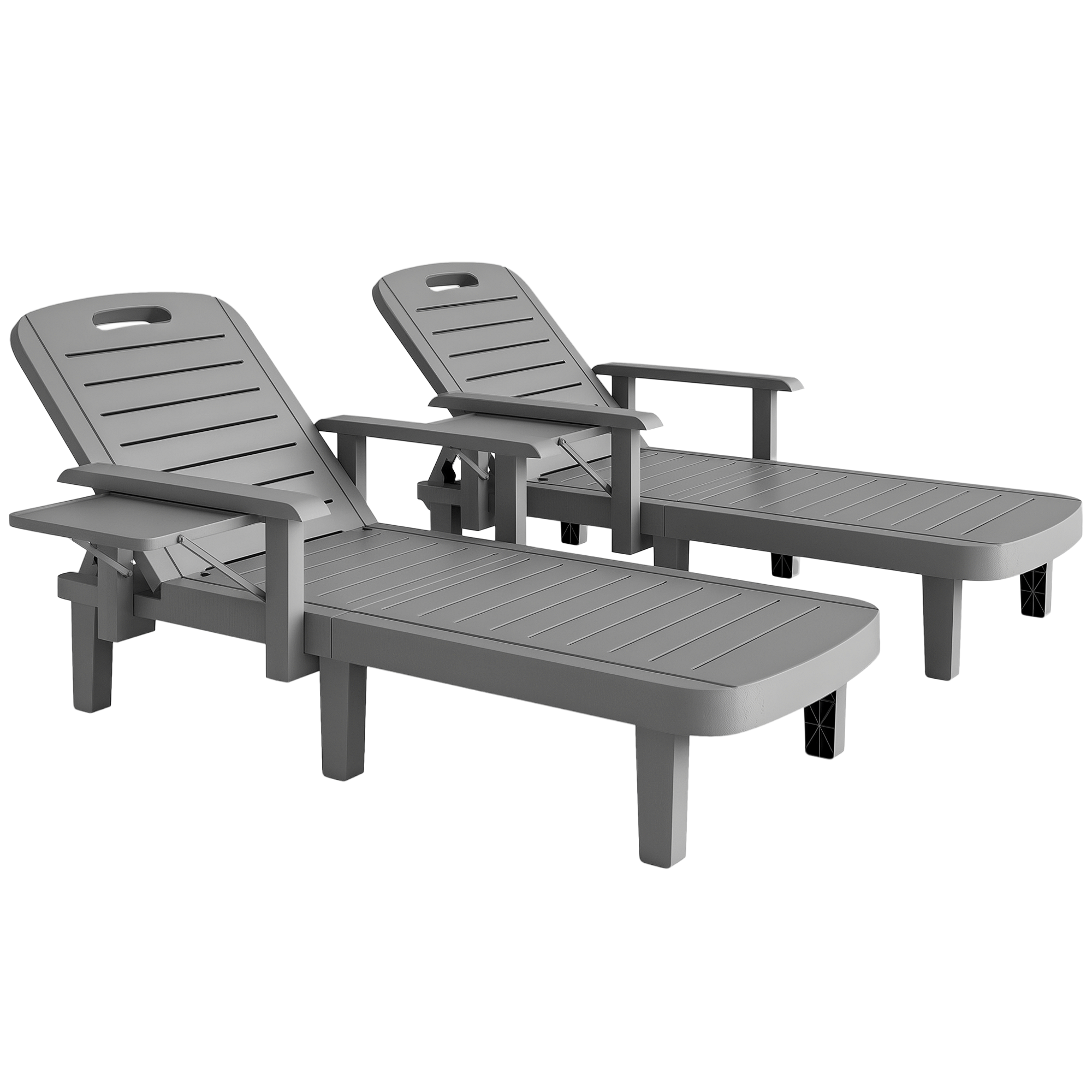 Lot de 2 bains de soleil PP Outsunny | Leroy Merlin