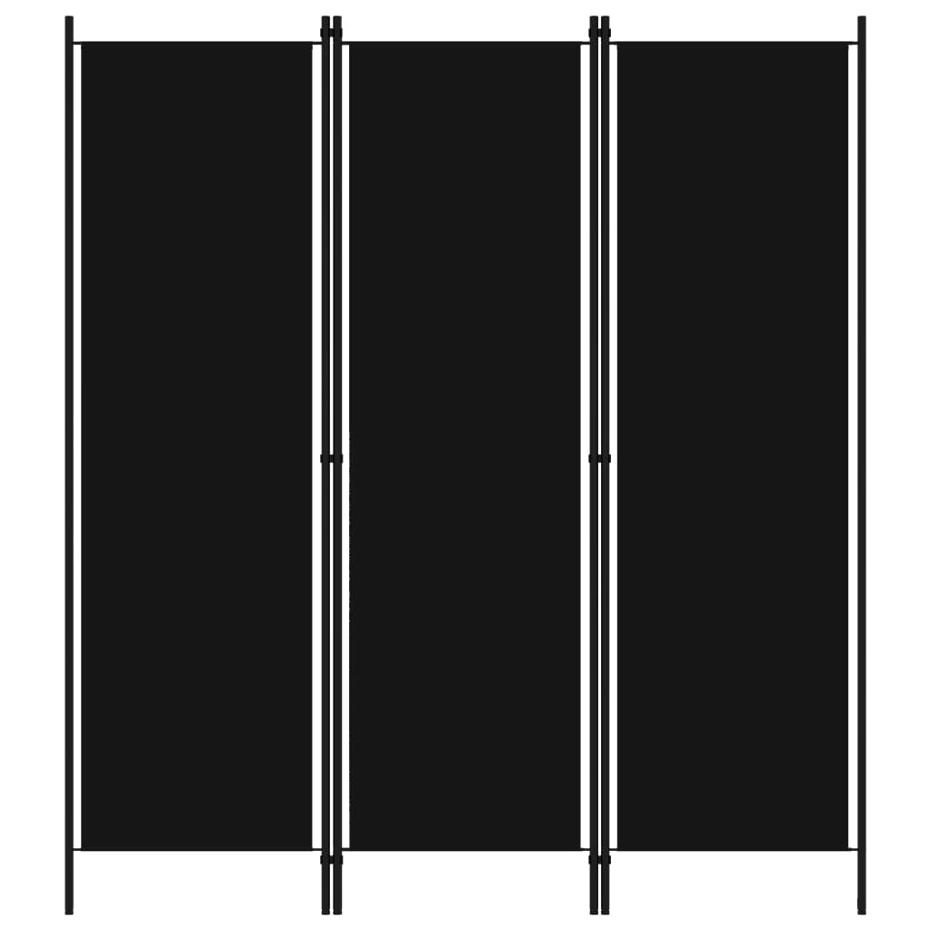 Tabique 3 paneles Negro 150x180 cm | Leroy Merlin