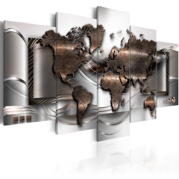 Tableau Cartes du monde Pearl map 100x50 cm | Leroy Merlin