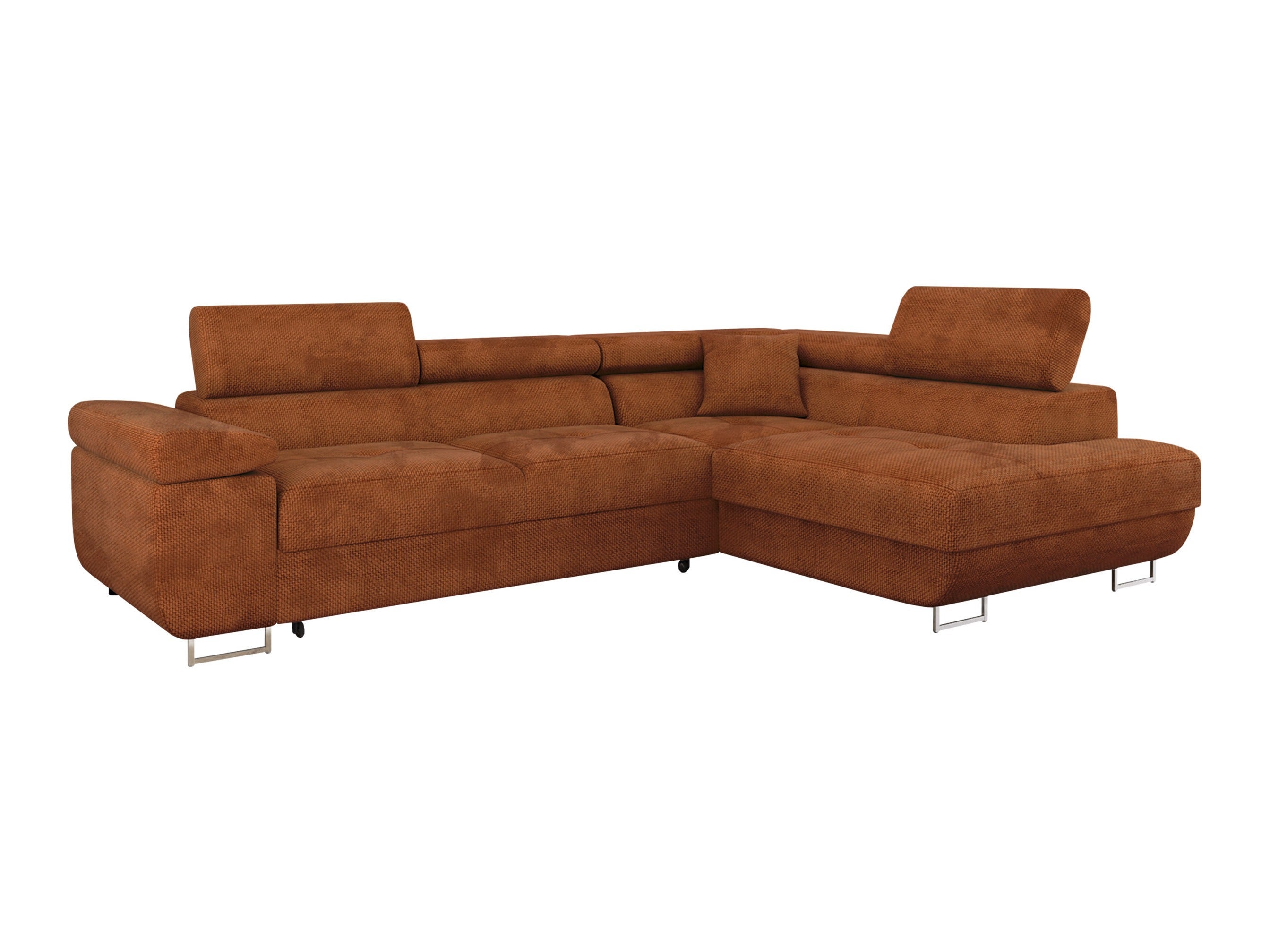 Canapé d'angle Comfivo Vinetum, Rouge, Disponible, 274x203x70cm | Leroy ...