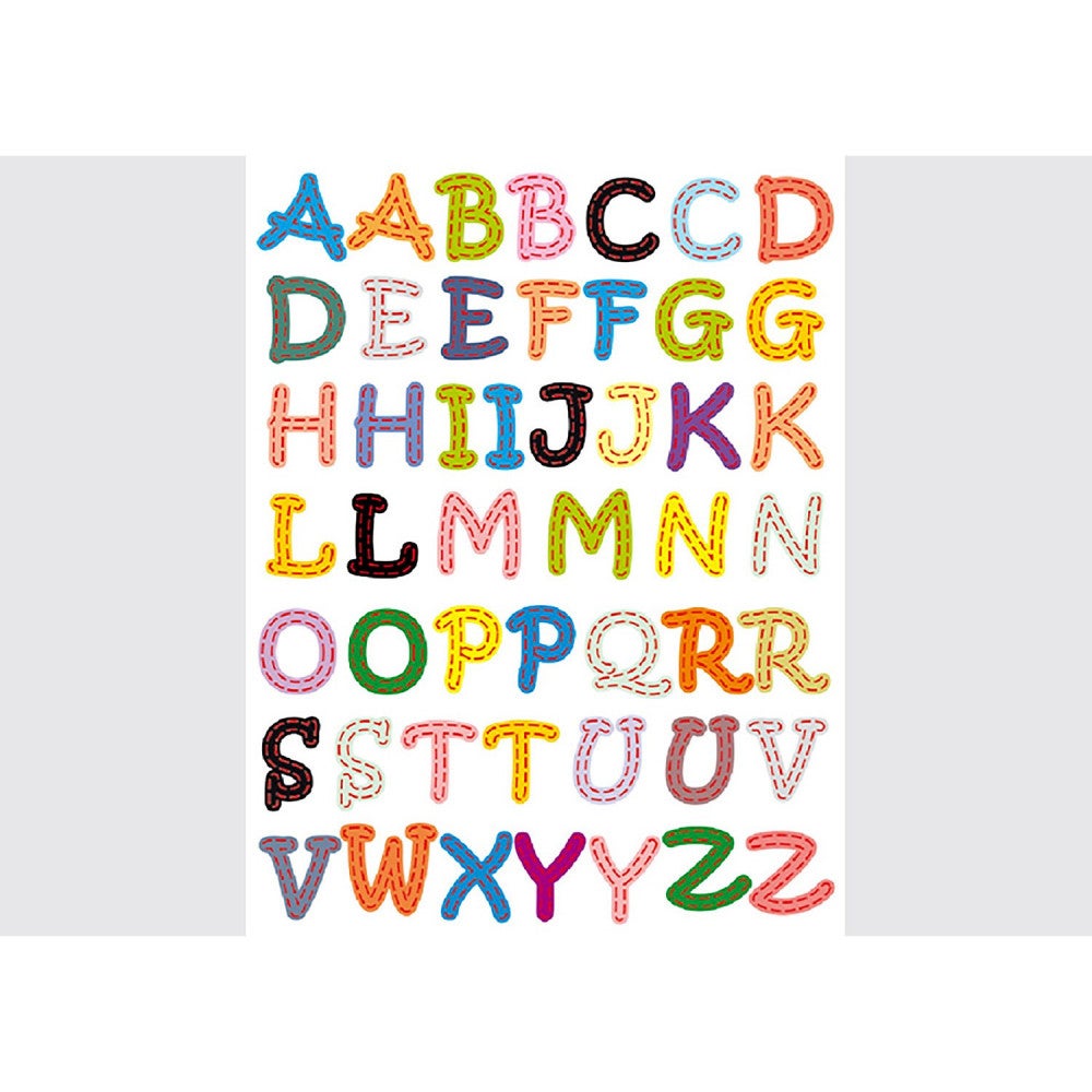 Stickers - Alphabet Lumineux - 1 planche 65 x 85 cm | Leroy Merlin