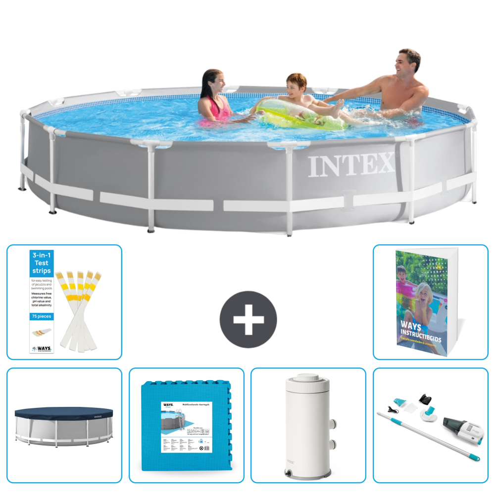 Intex Piscina Prism Frame Rotonda - 366x76 cm - 7-pezzi S9 | Leroy Merlin