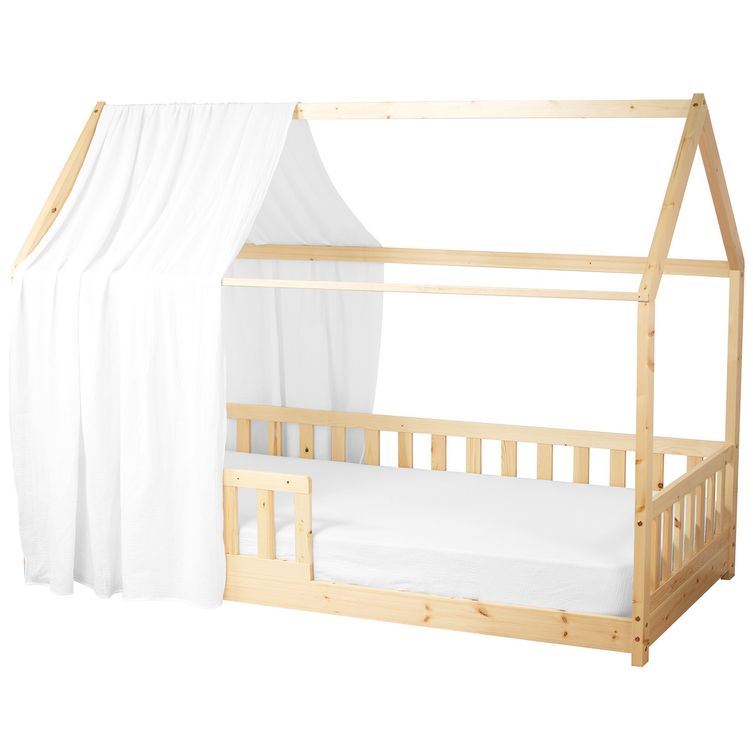 Dosel de cama cabaña en gasa de algodón | Leroy Merlin