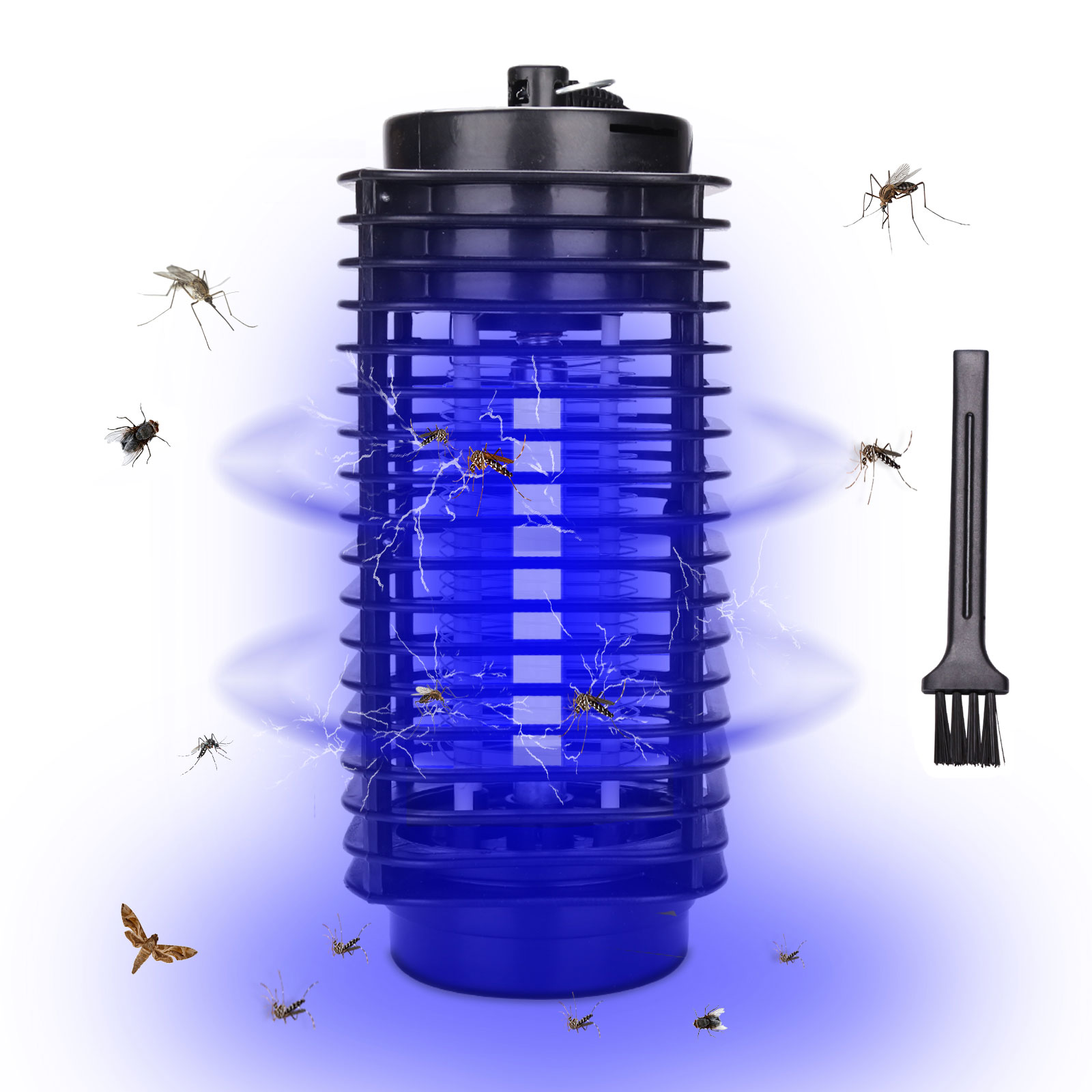 Lámpara matamosquitos 3W UV LED matamoscas para interiores y exteriores ...