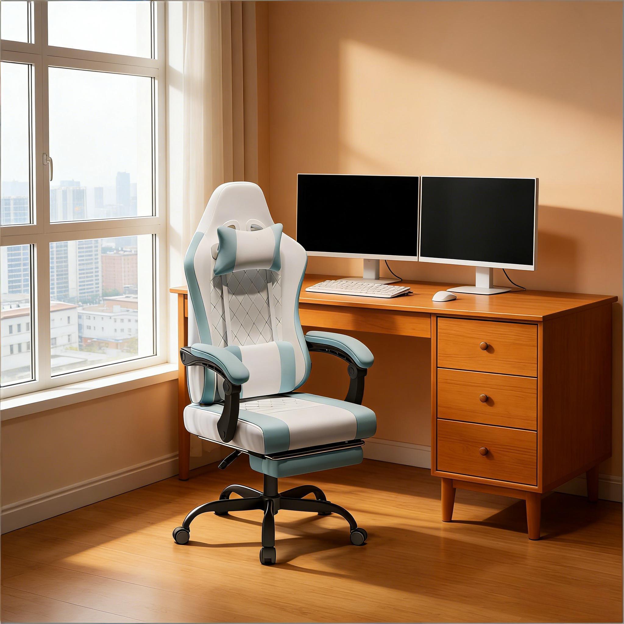 Silla de oficina elegante, sillón, taburete de oficina con ruedas ...