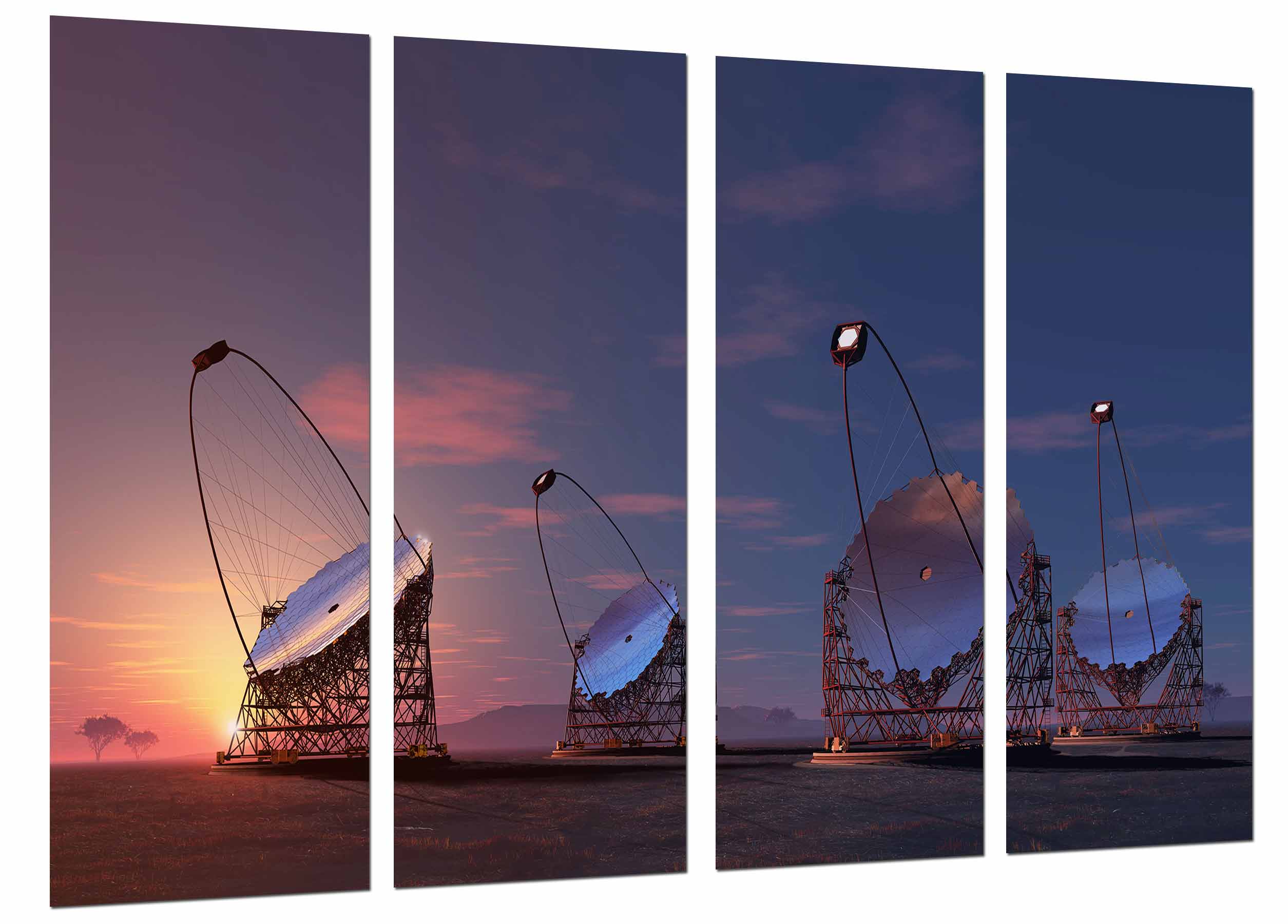 Paisaje Cielo Atarder, Astrofisica, Canarias, España, impresión ...