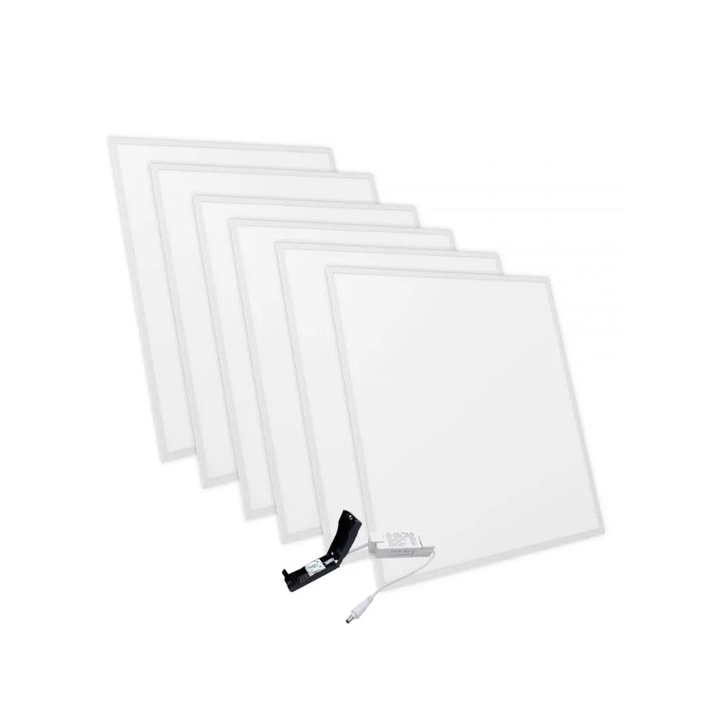Lot de 6 Panneaux LED 60x60 35W 120lm/W IP44 28mm avec Transfo V3 - 120 ...