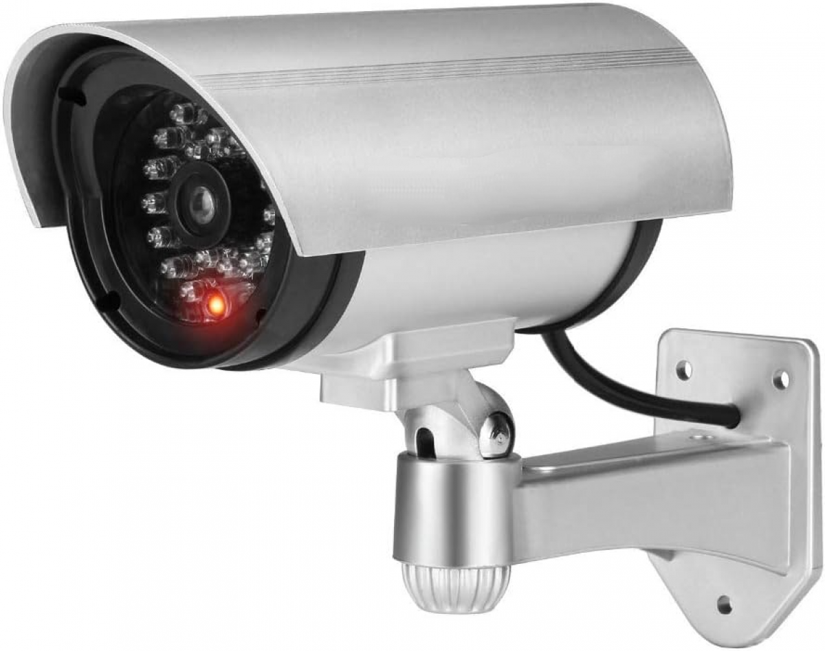 Caméra de sécurité virtuelle avec flash LED infrarouge, fausse caméra ...