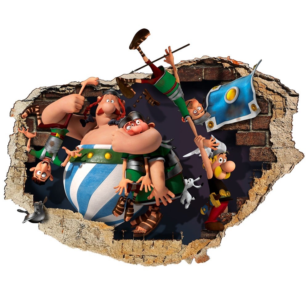 ASTERIX & OBELIX - Sticker mural graphique 3D pour mur - Le sticker ...
