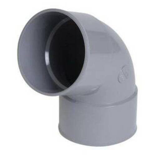 COUDE PVC MF 45° D.80 -EP.3.2 MM GRIS | Leroy Merlin