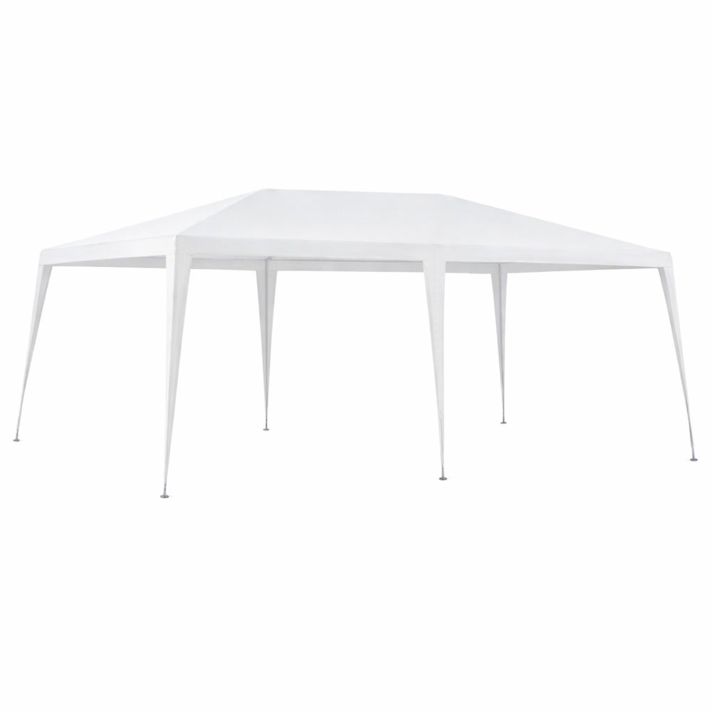 Gazebo Tenda Gazebo staccabile 3 x 6 m bianca, con tubi in acciaio ...