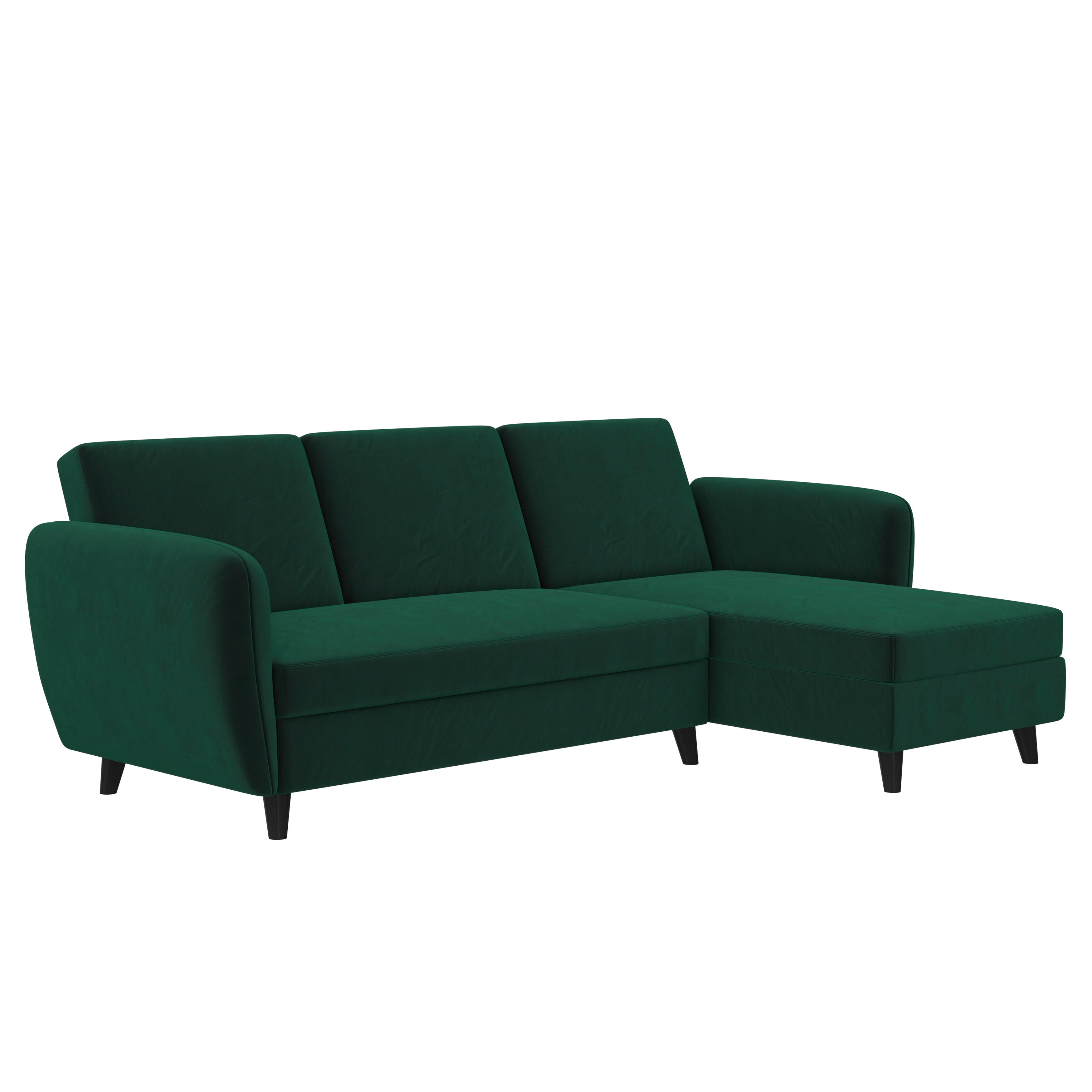 Divano letto componibile verde scuro | Leroy Merlin