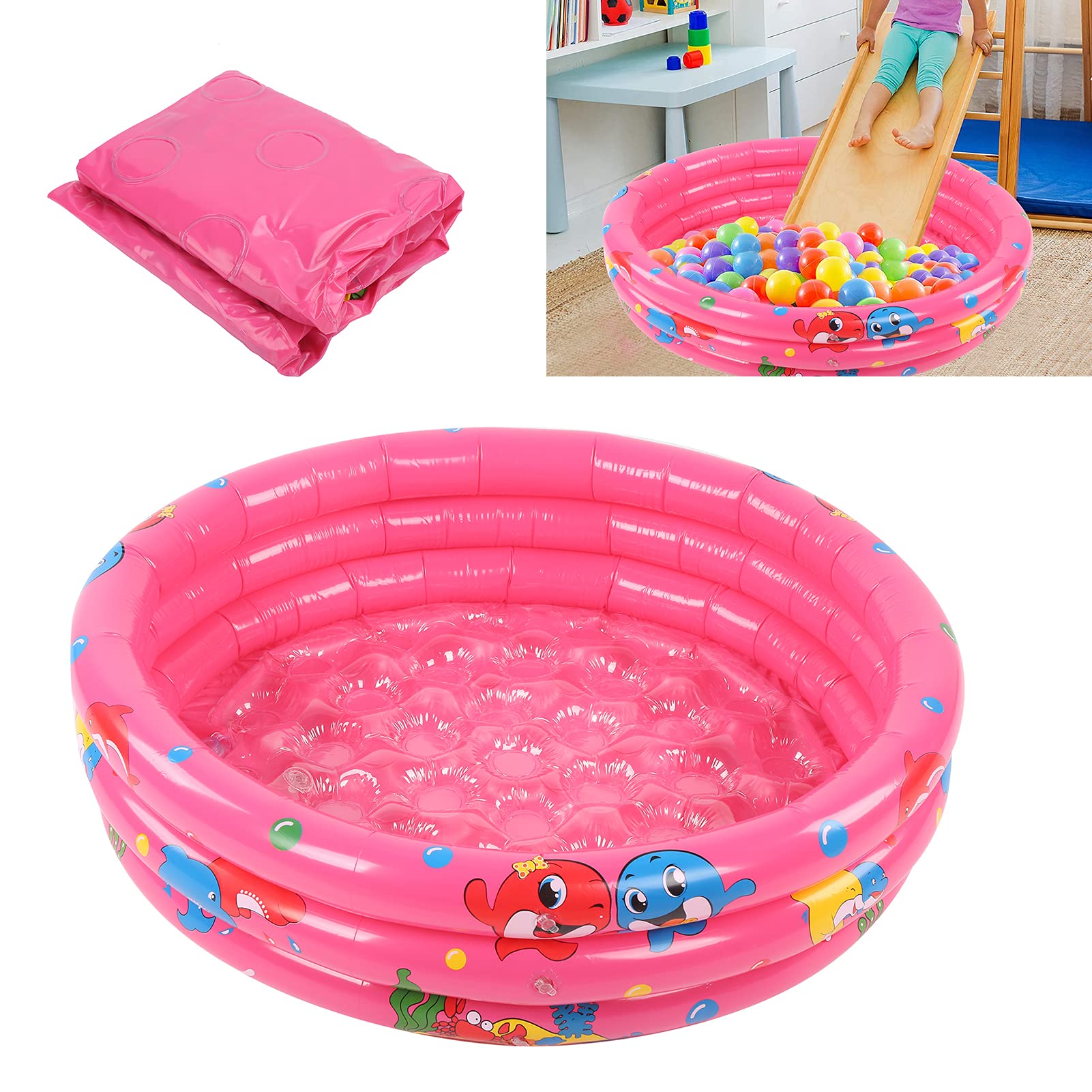 Piscina inflable, piscina infantil de PVC para interior y exterior ...